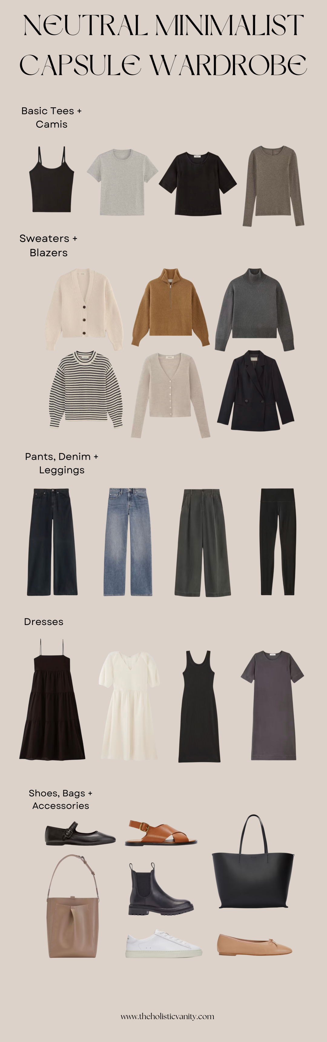 How to Build a Capsule Wardrobe for Women - The Holistic Vanity